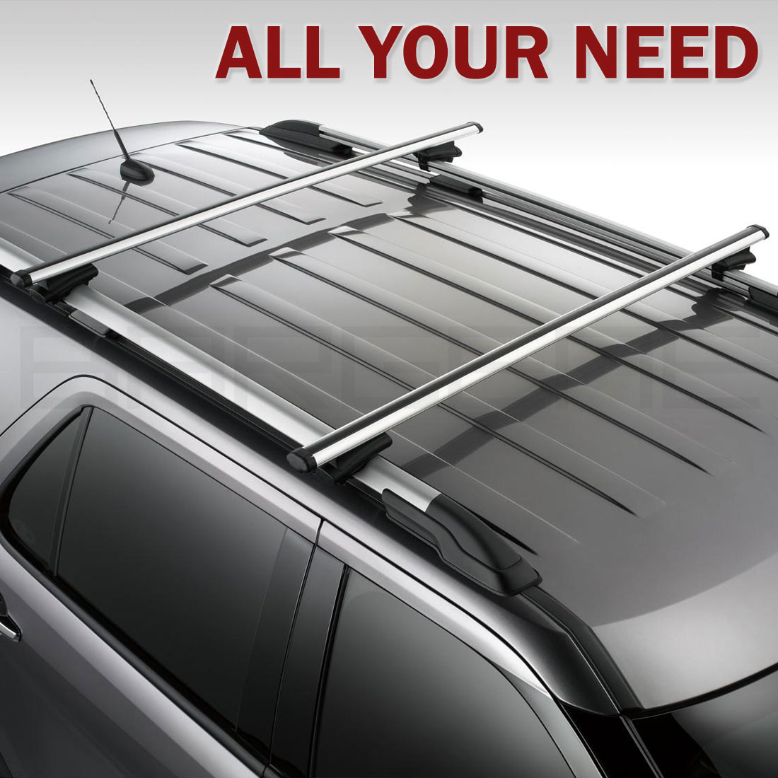 1350mm 54'' Universal Car Top Roof Rack Cross Bars Aluminum Alloy Aero ...